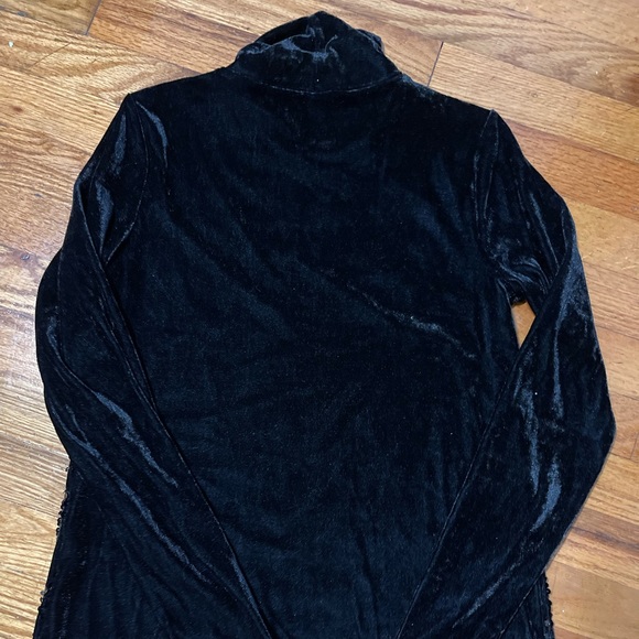 Simply Vera Vera Wang | Tops | Simply Vera Wang Velvet Sequin Mock ...